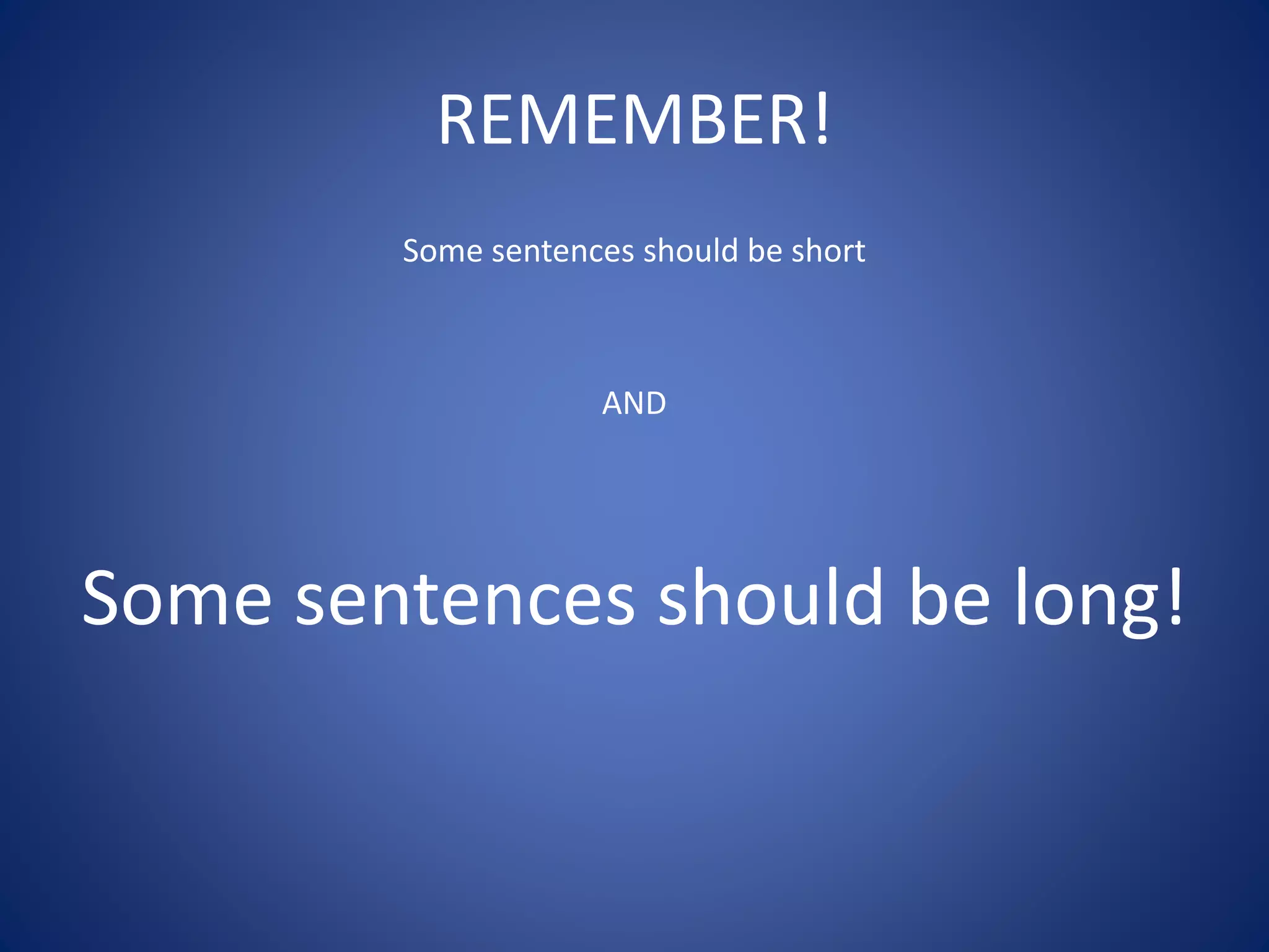 Varying Sentence structure | PPTX