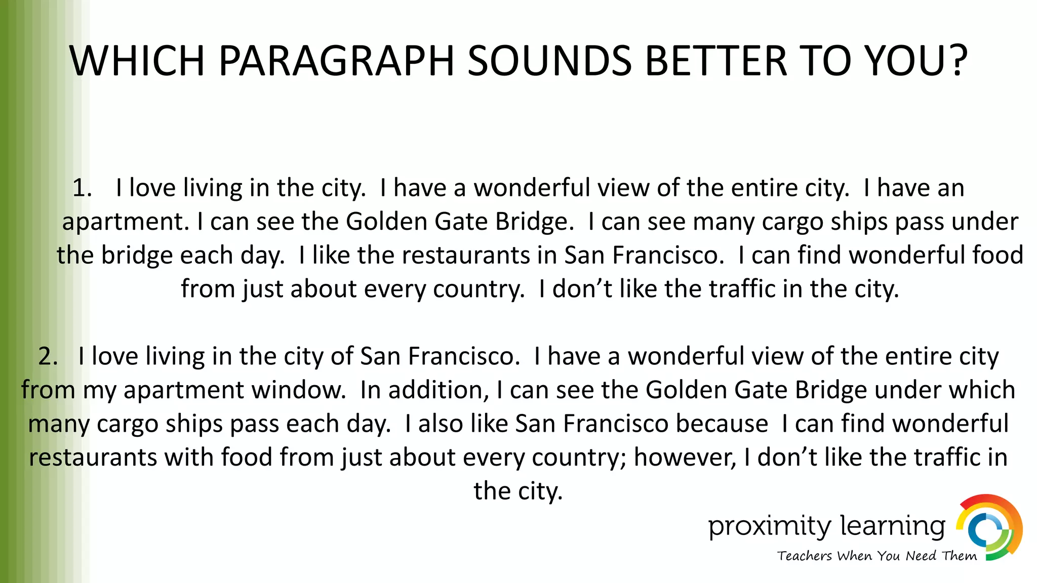 Varying sentence structure | PPTX