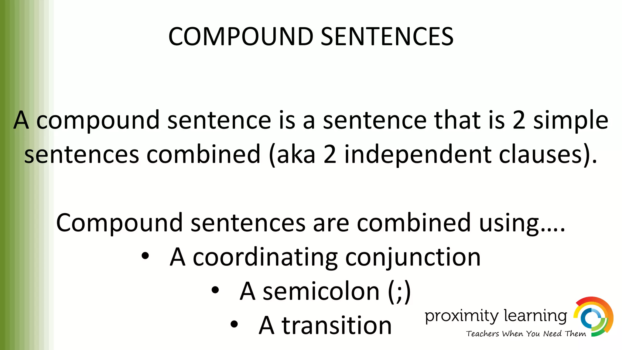 Varying sentence structure | PPTX