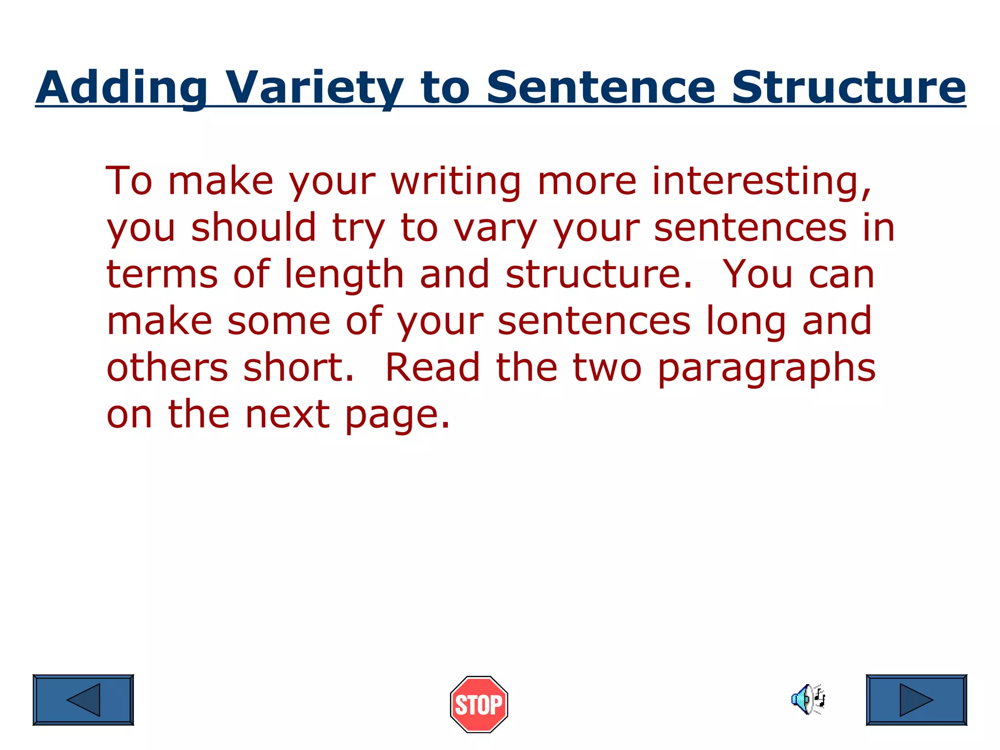 Varying sent struct2 | PPT