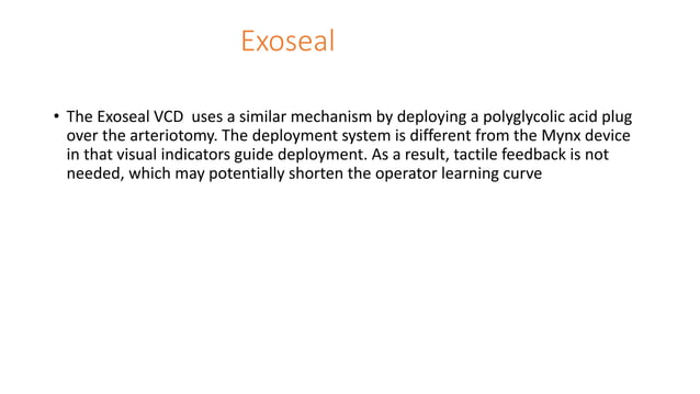 Vascular closure devices | PPTX | First Aid | Injuries
