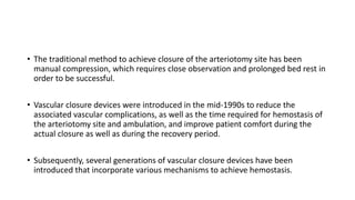 Vascular closure devices | PPTX