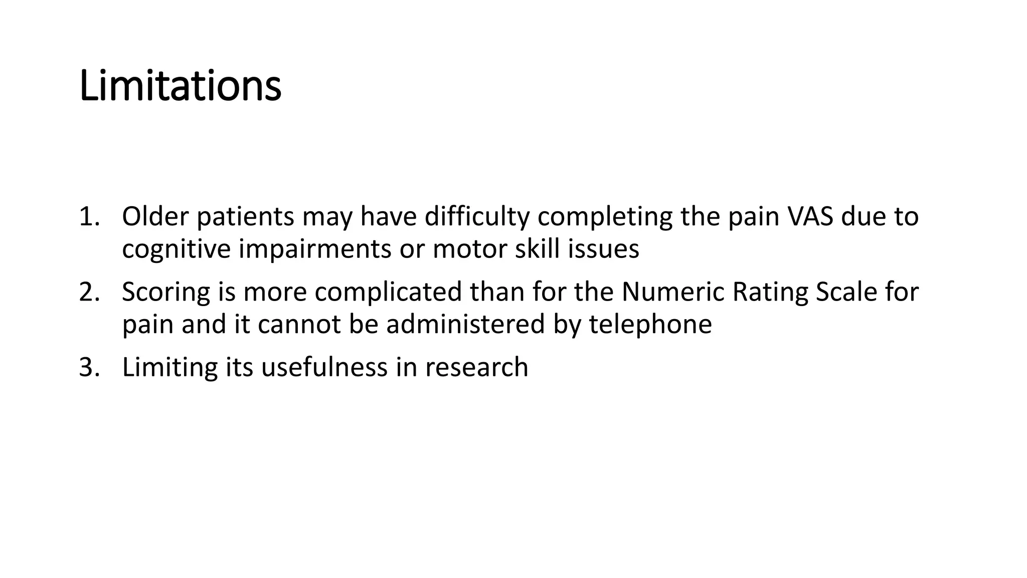 Visual Analog Scale (VAS) | PPTX