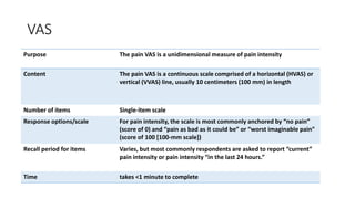 Visual Analog Scale (VAS) | PPTX