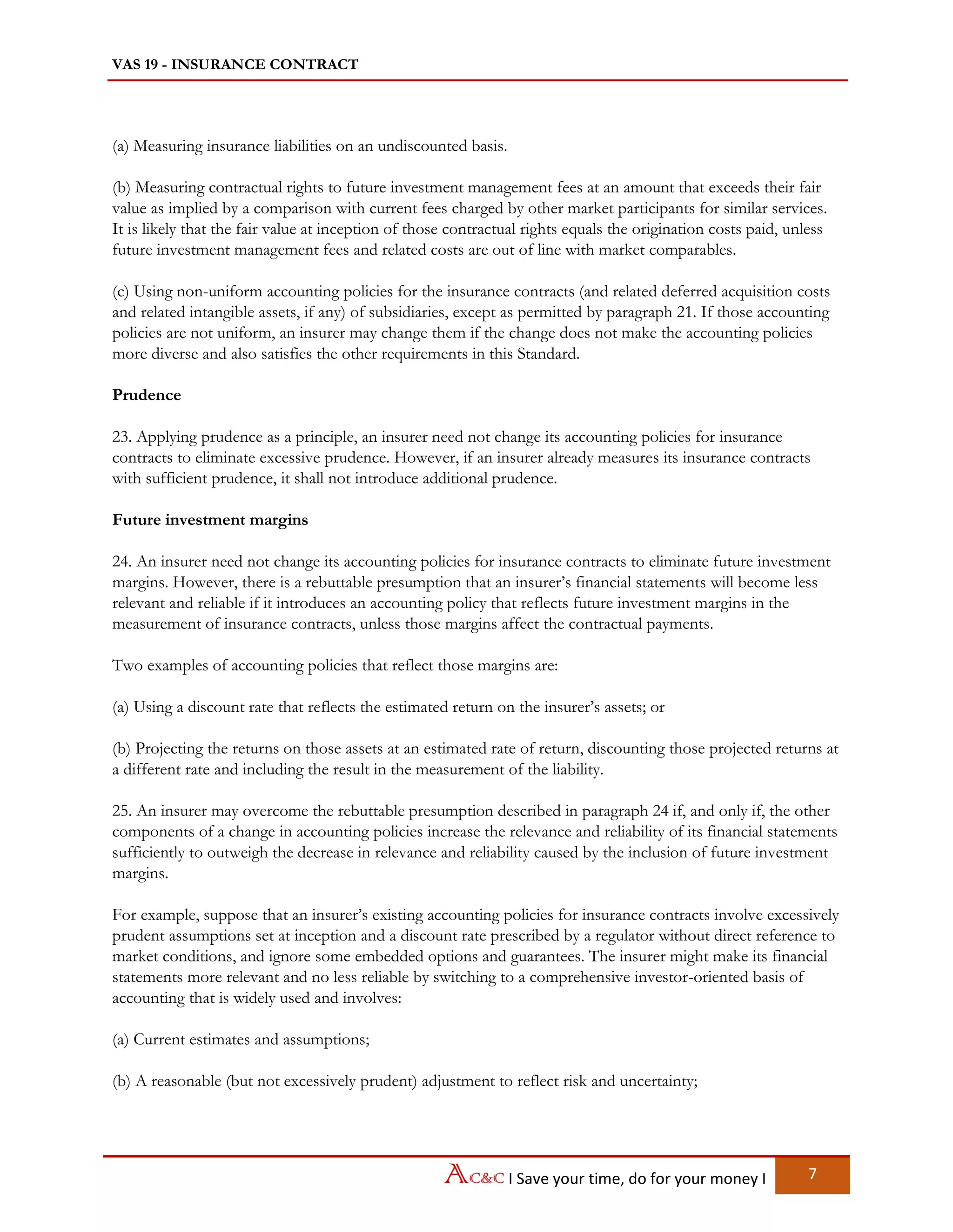 Vietnam Accounting Standards - VAS 19 Insurance Contract | PDF