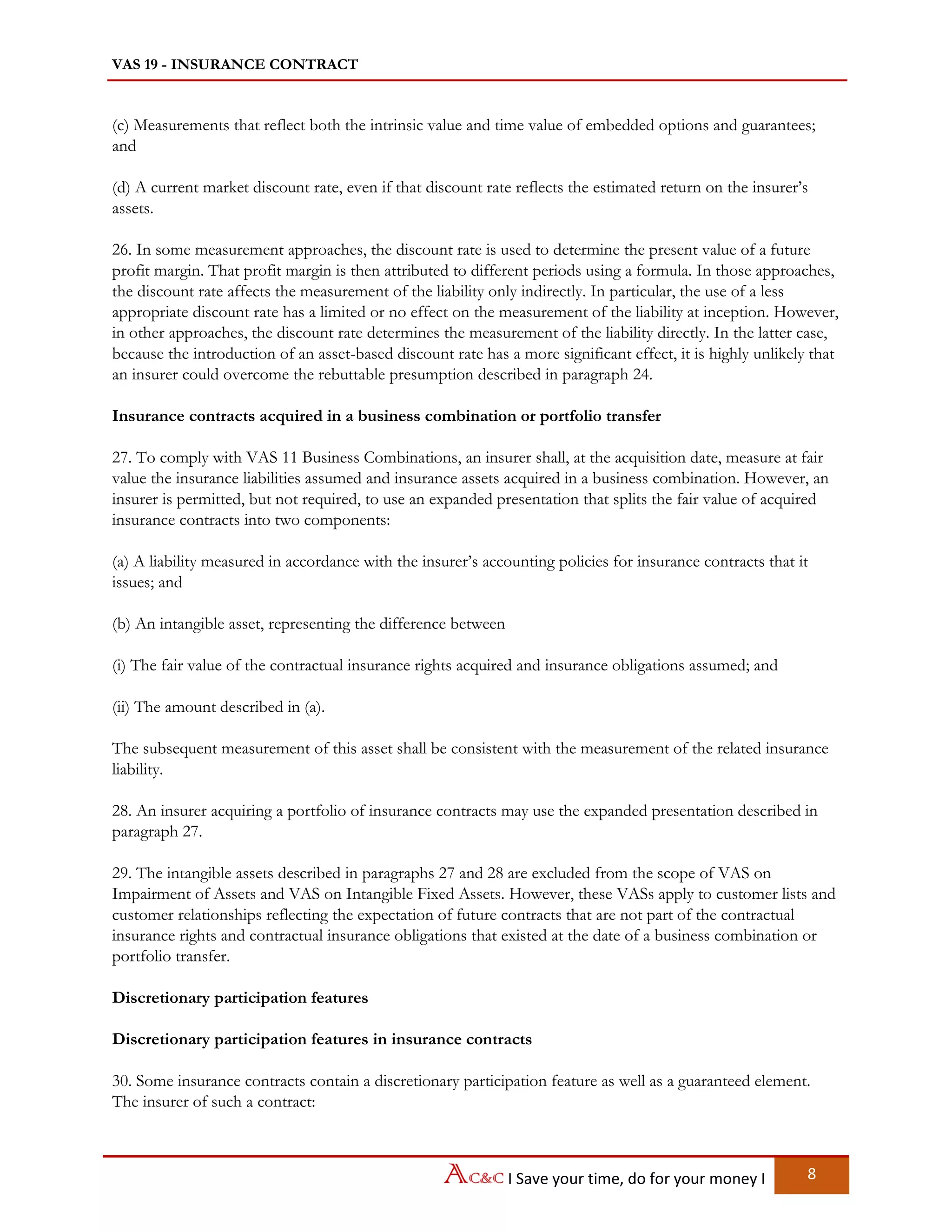 Vietnam Accounting Standards - VAS 19 Insurance Contract | PDF