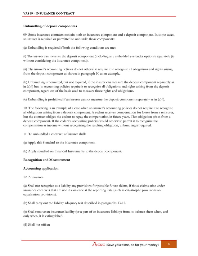 Vietnam Accounting Standards - VAS 19 Insurance Contract | PDF | Life ...