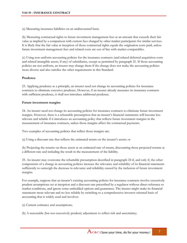 Vietnam Accounting Standards - VAS 19 Insurance Contract | PDF | Life ...