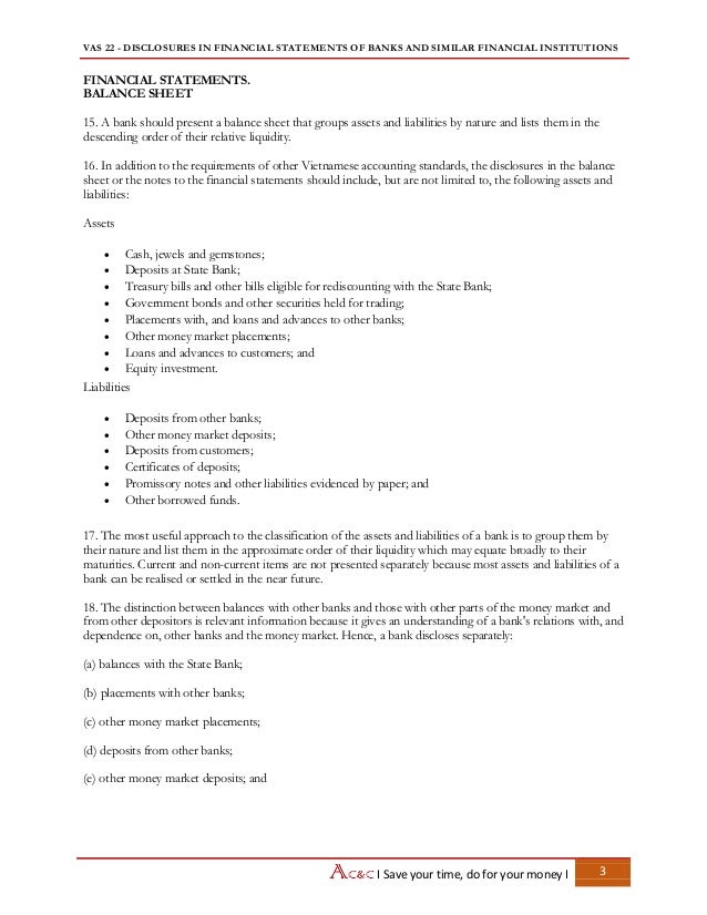 sample disclosure notes to financial statements