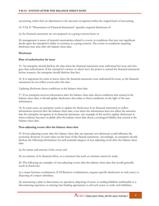 Vietnam Accounting Standards - VAS 23 Events after the balance sheet ...