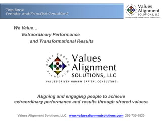 VAS 3.7 Values Alignment Strategy | PPTX | Human Resources | Business