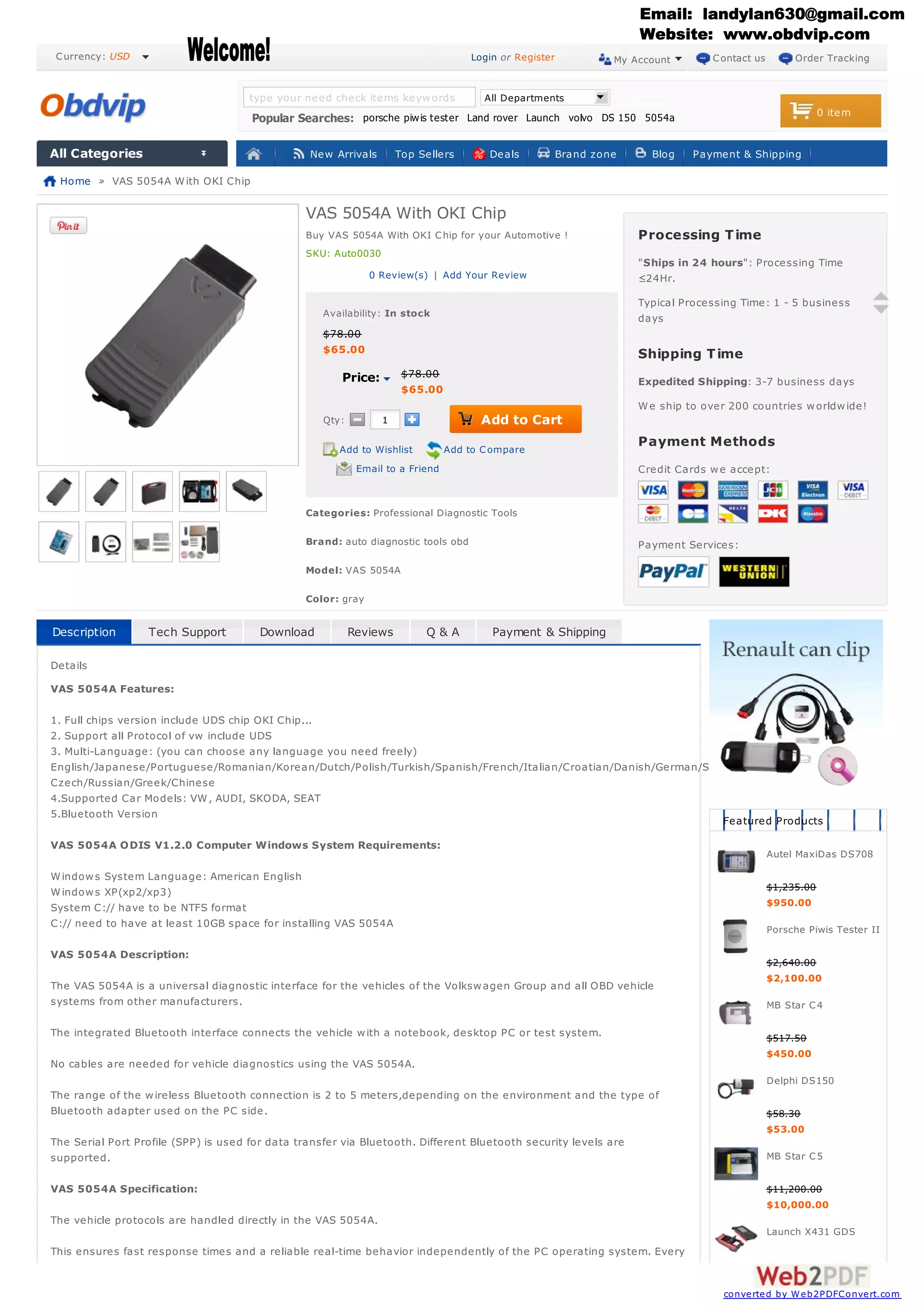 Vas 5054 a with oki chip | PDF | Computer Peripherals | Computing