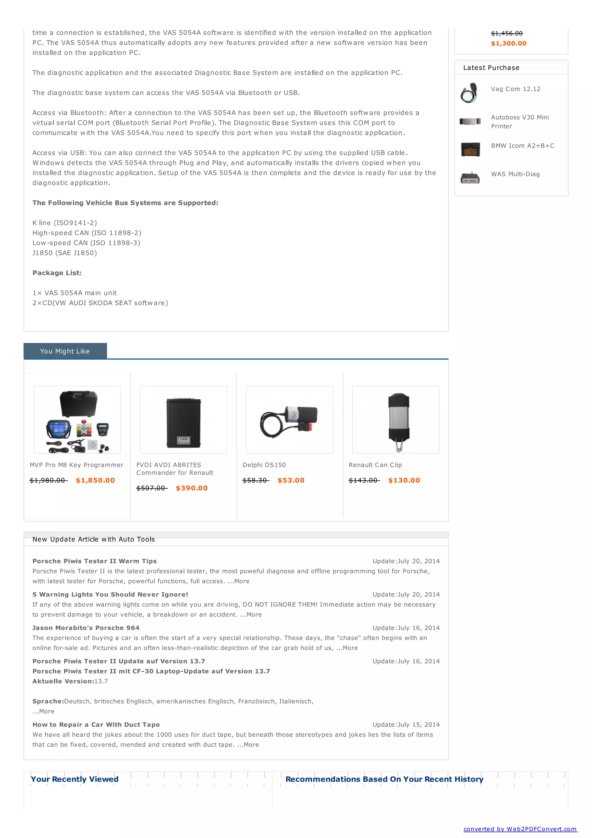 Vas 5054 a with oki chip | PDF | Computer Peripherals | Computing