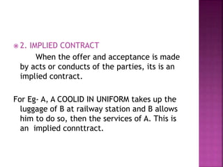 Types of contract | PPTX