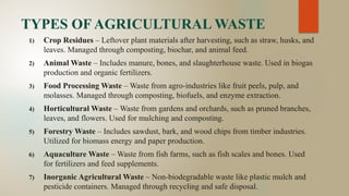 "Sustainable Agro Waste Management: Transforming Agricultural By ...