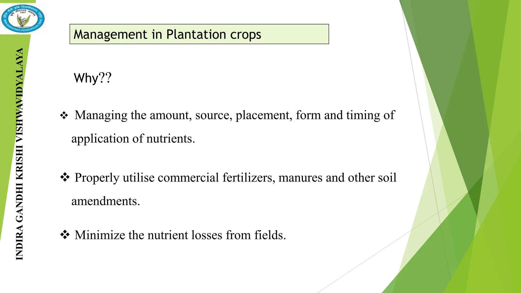 Nutrient and water management, important physiological disorders of ...