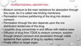 Transdermal drug delivery system | PPTX | Skin Care | Beauty