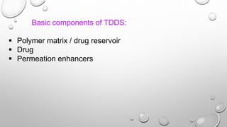 Transdermal drug delivery system | PPTX | Skin Care | Beauty