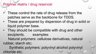 Transdermal drug delivery system | PPTX | Skin Care | Beauty