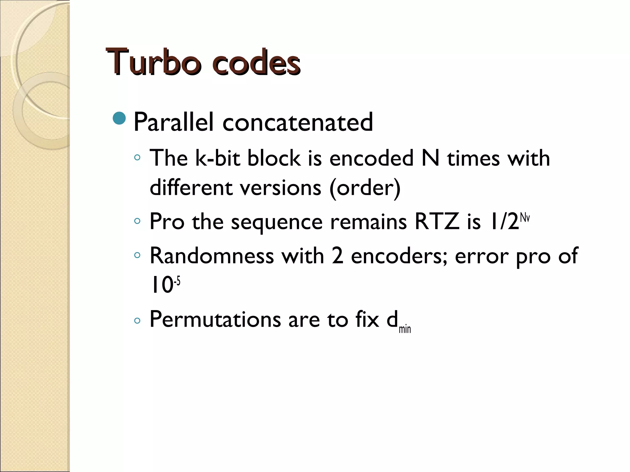 Turbo Codes | PPT