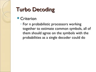 Turbo Codes | PPT