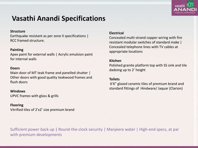 Vasathi Anandi | PPT