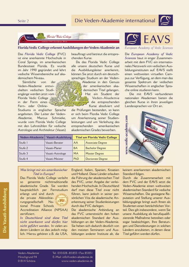 Vasati Ausbildung, 16p | PDF