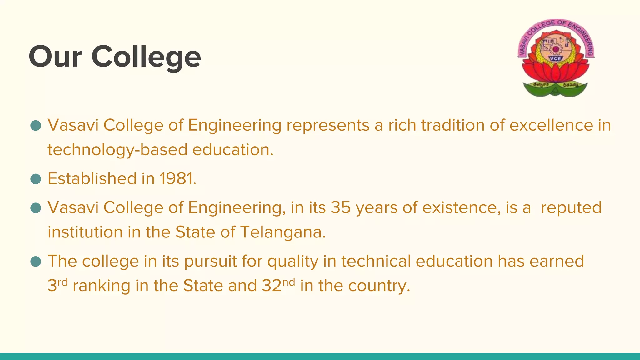 Vasavi college of engineering%0 b(autonomous) | PPTX
