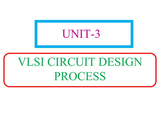 Vasbesaggvlsiunit-3 VLSI circuit design.pptx | Computer Peripherals | Computing
