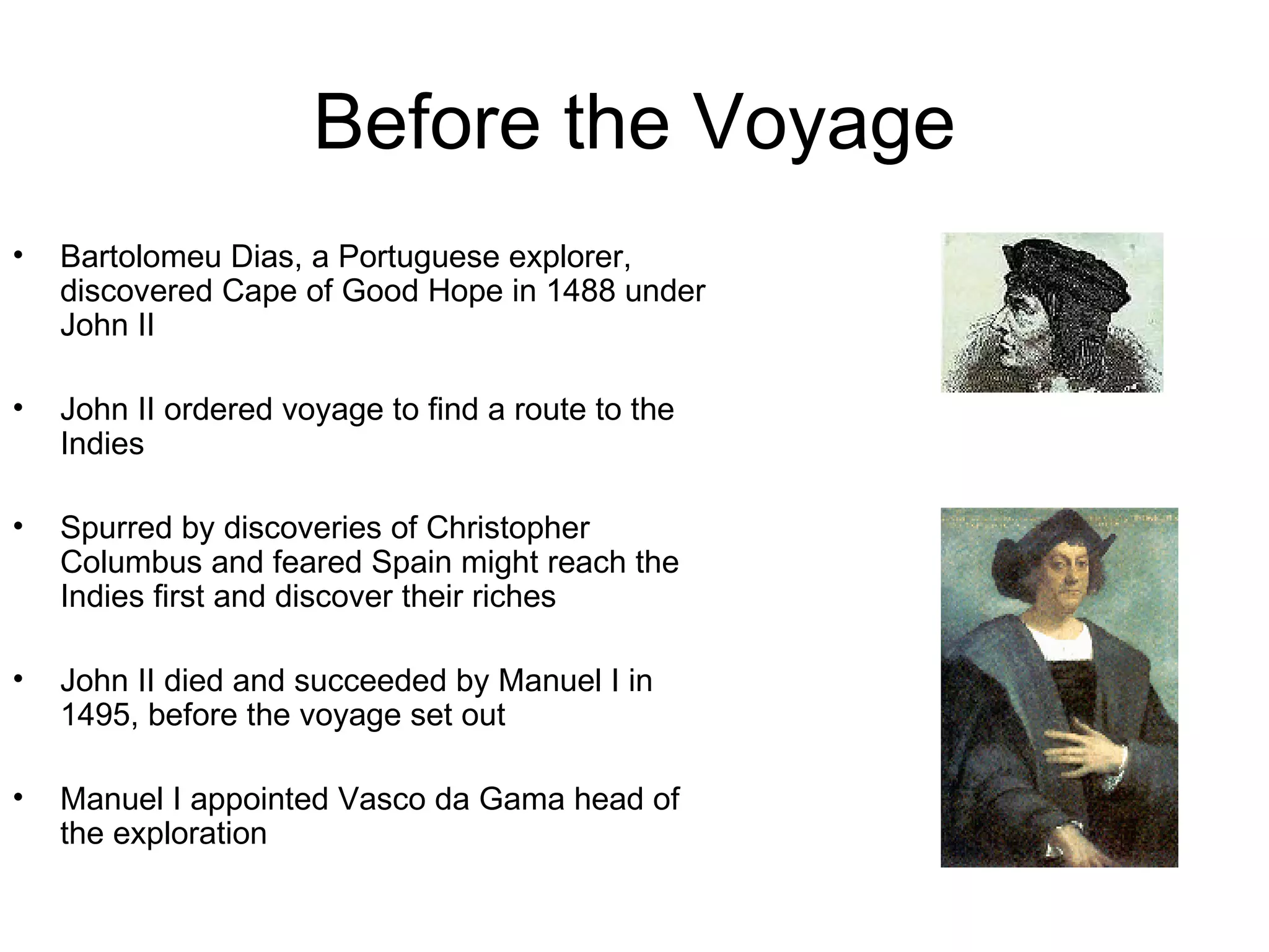 Vasco Da Gama’S Voyage | PPT