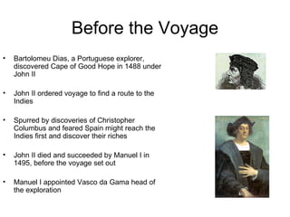 Vasco Da Gama’S Voyage | PPT