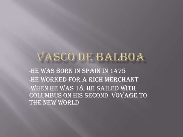 Vasco De Balboa | PPTX