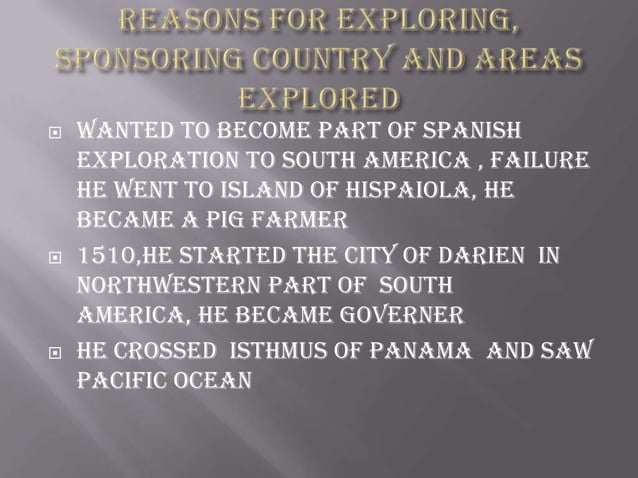 Vasco De Balboa | PPTX