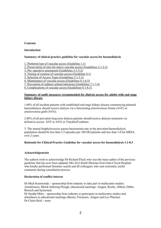 Vascular access | PDF