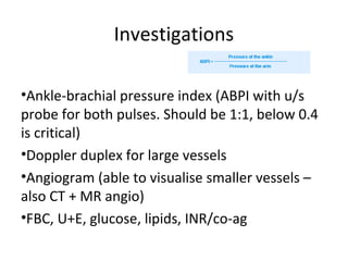 Vascular Examination | PPT