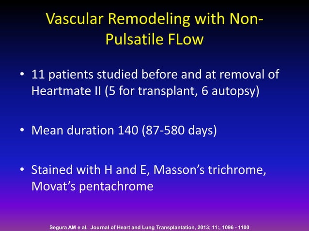 Vascular remodeling in patients with “non pulsatile” flow lva ds | PDF