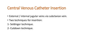 Vascular access in pediatrics | PPTX