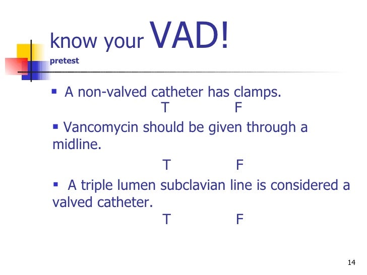 Vascular Access Devices