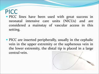 Vascular access in neonates small children dr. rasha helmy | PPTX
