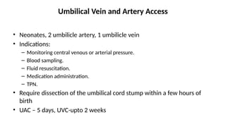 Vascular access in pediatric population. | PPTX