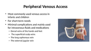 Vascular access in pediatric population. | PPT