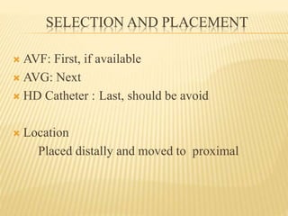 Vascular access surgery by Dr. Ali Mujtaba | PPT