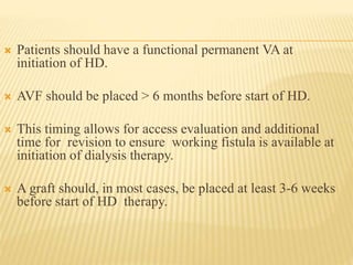 Vascular access surgery by Dr. Ali Mujtaba | PPT