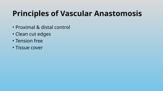 Principles of Vascular Anastomosis .pptx