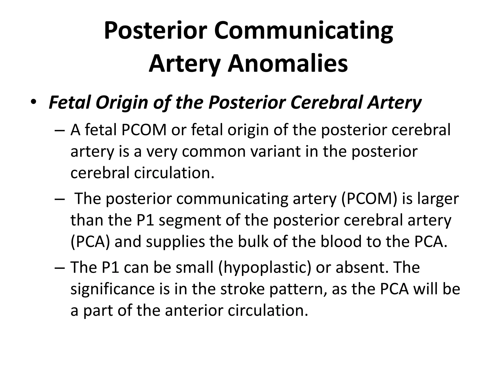 imaging and anatomy of blood supply of brain | PPTX