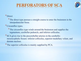 Vascular anatomy of posterior fossa | PPTX