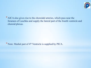 Vascular anatomy of posterior fossa | PPTX