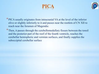 Vascular anatomy of posterior fossa | PPTX
