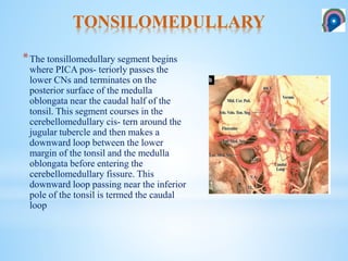 Vascular anatomy of posterior fossa | PPTX