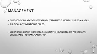 Vascular and biliary complications following liver transplantation | PPTX